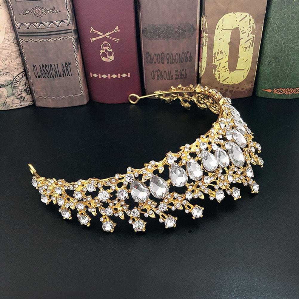 Worgeous White Bride Crown Exquisite Wedding Headdress for Decor Use ...