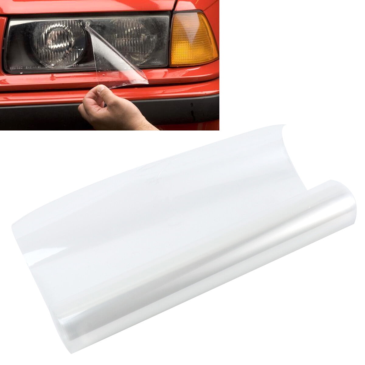 Worgeous White PVC Headlight Tint Film for Car Use Superior and Scratch ...