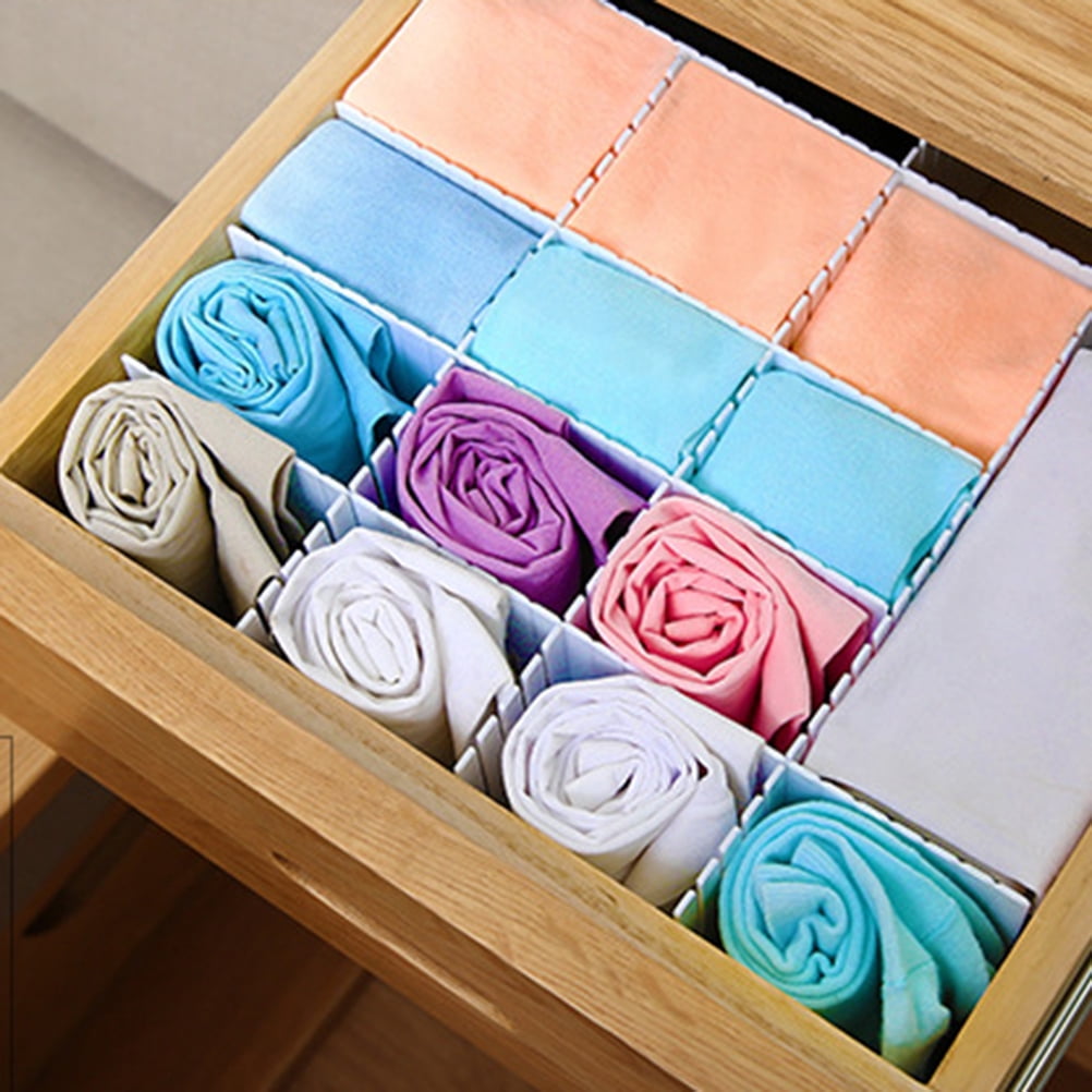 WORGEOUS 8 PC Storage Partition Laundry Stash Organizer Drawers White ...