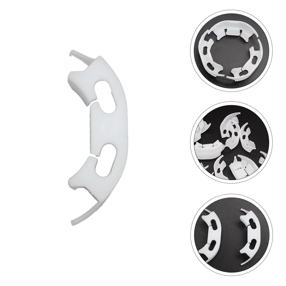 Worgeous White Plastic Plant Support Clips for Fixation 100 Pcs ...