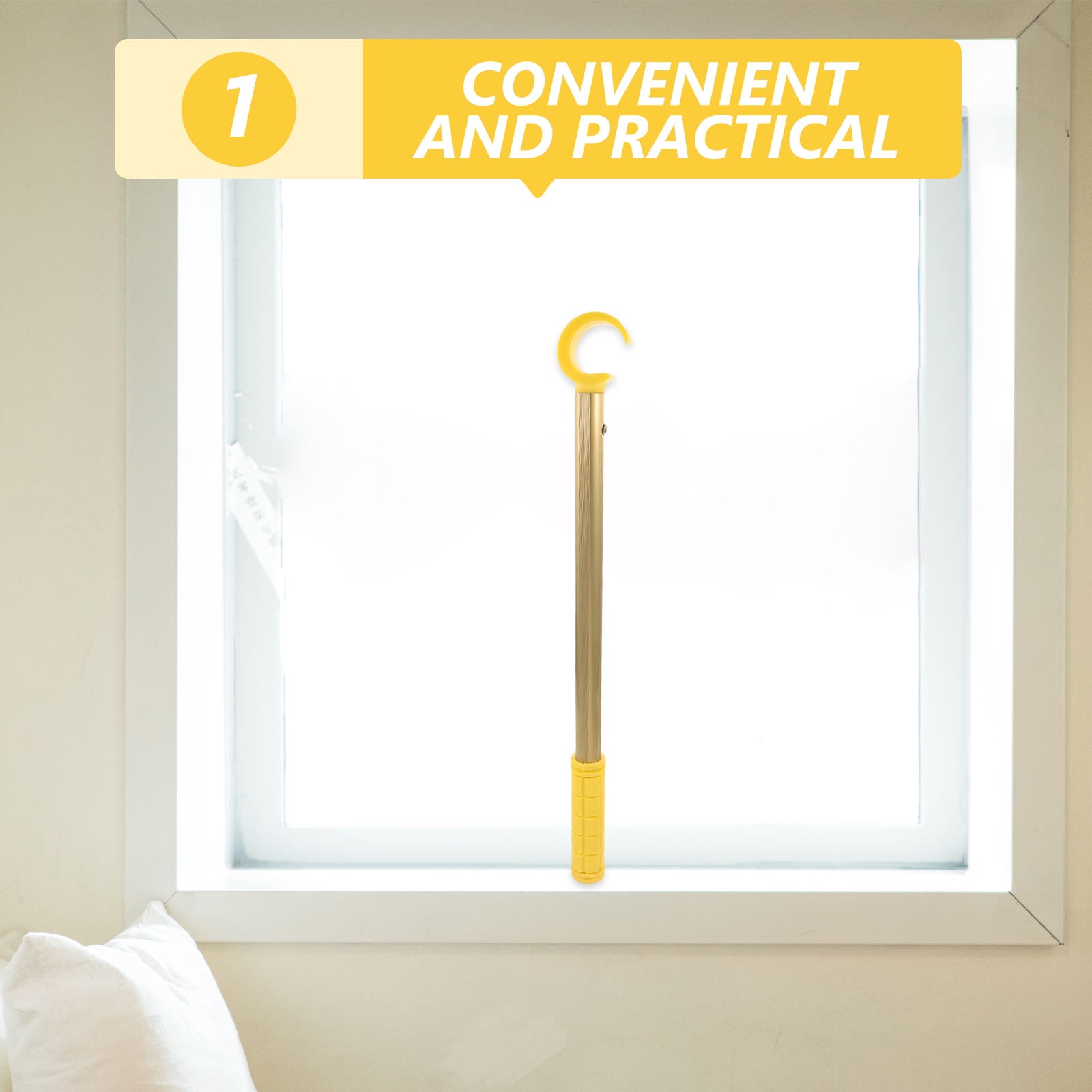 Worgeous Window Catch Pole Window Opener Adjustable Tension Rod For ...