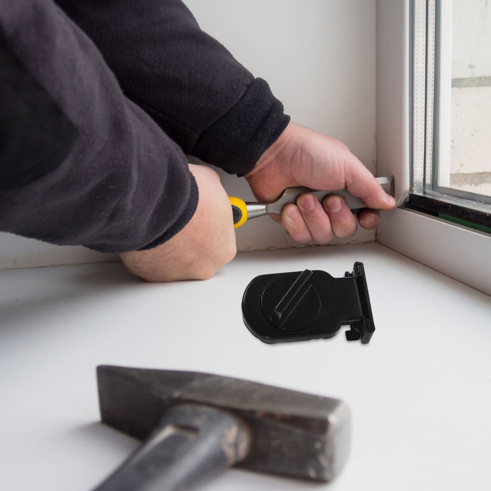 Worgeous Window Locks Child Proof Sliding Door Proofing Latches Black ...