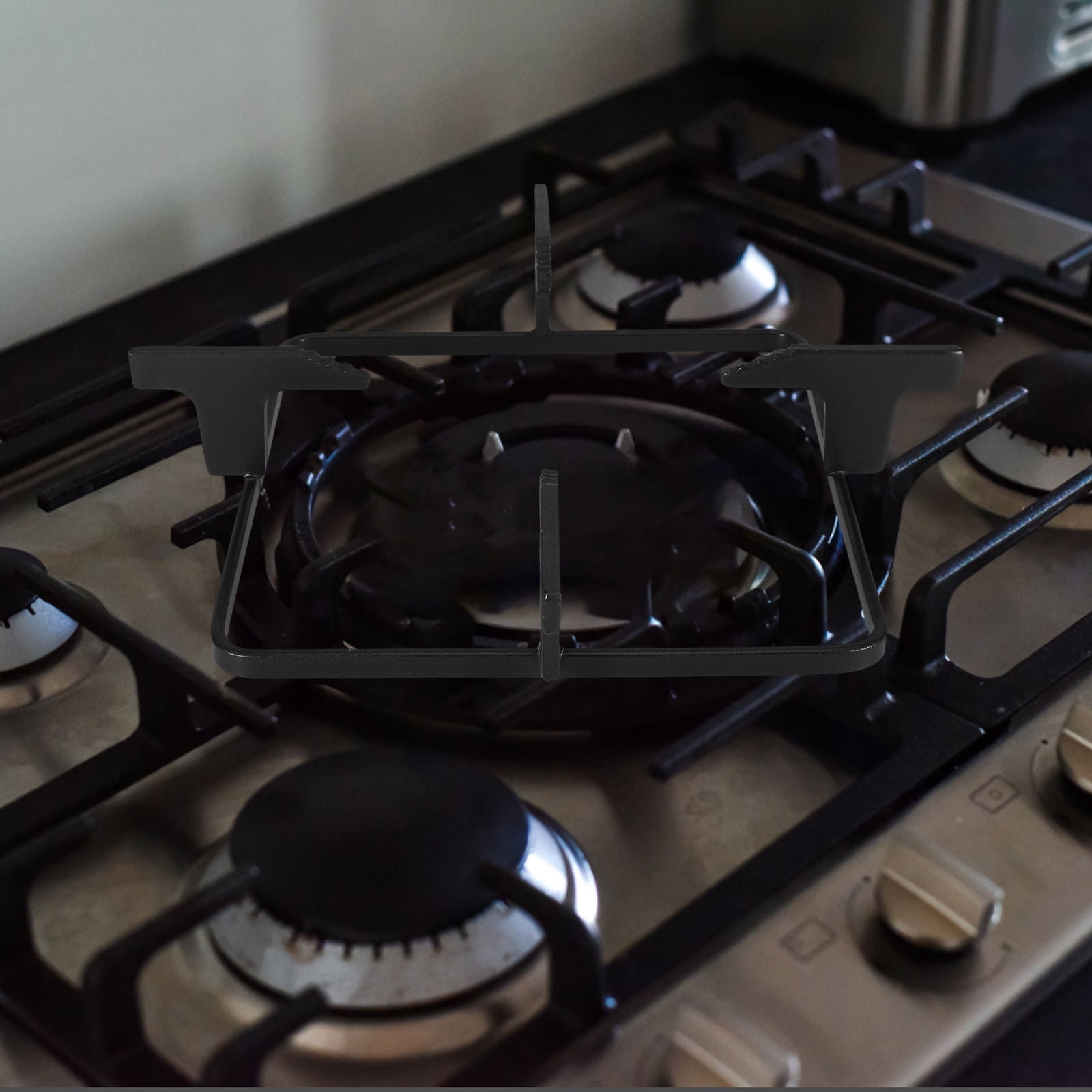 Worgeous Wok Ring Cast Iron Gas Stove Rack Rectangular Cooktop Bracket ...