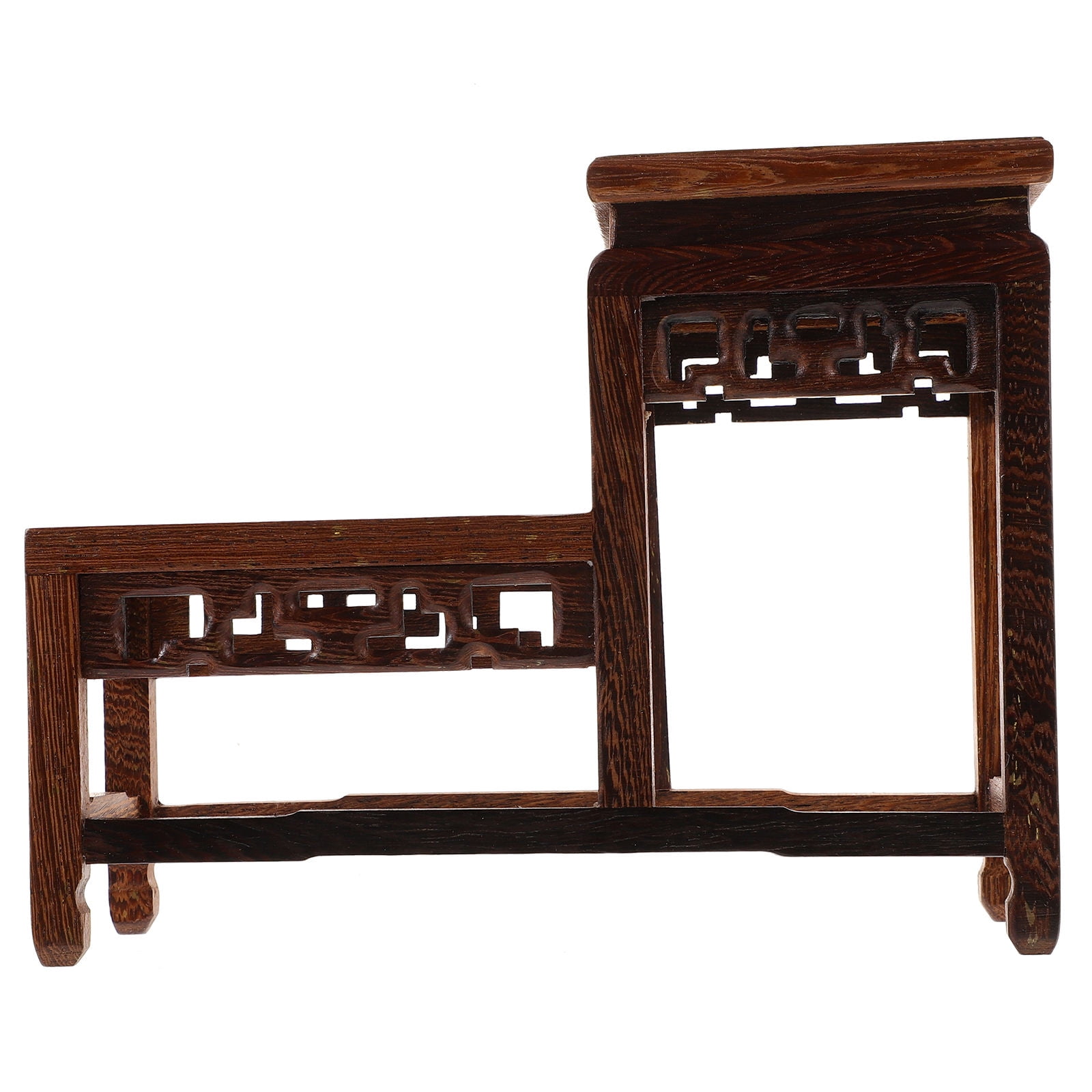 Worgeous Wood Base Retro Small Vase Display Stand Vase Stand Figurine ...