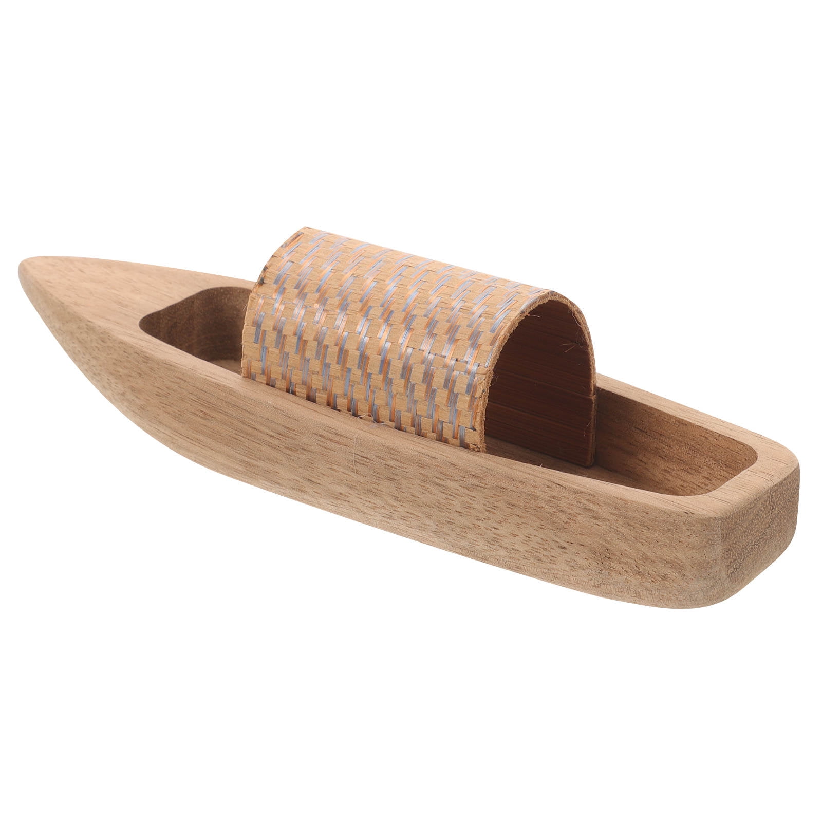 Worgeous Wood Boat Model Toy Boat Model Canoe Ornament Desktop Boat ...
