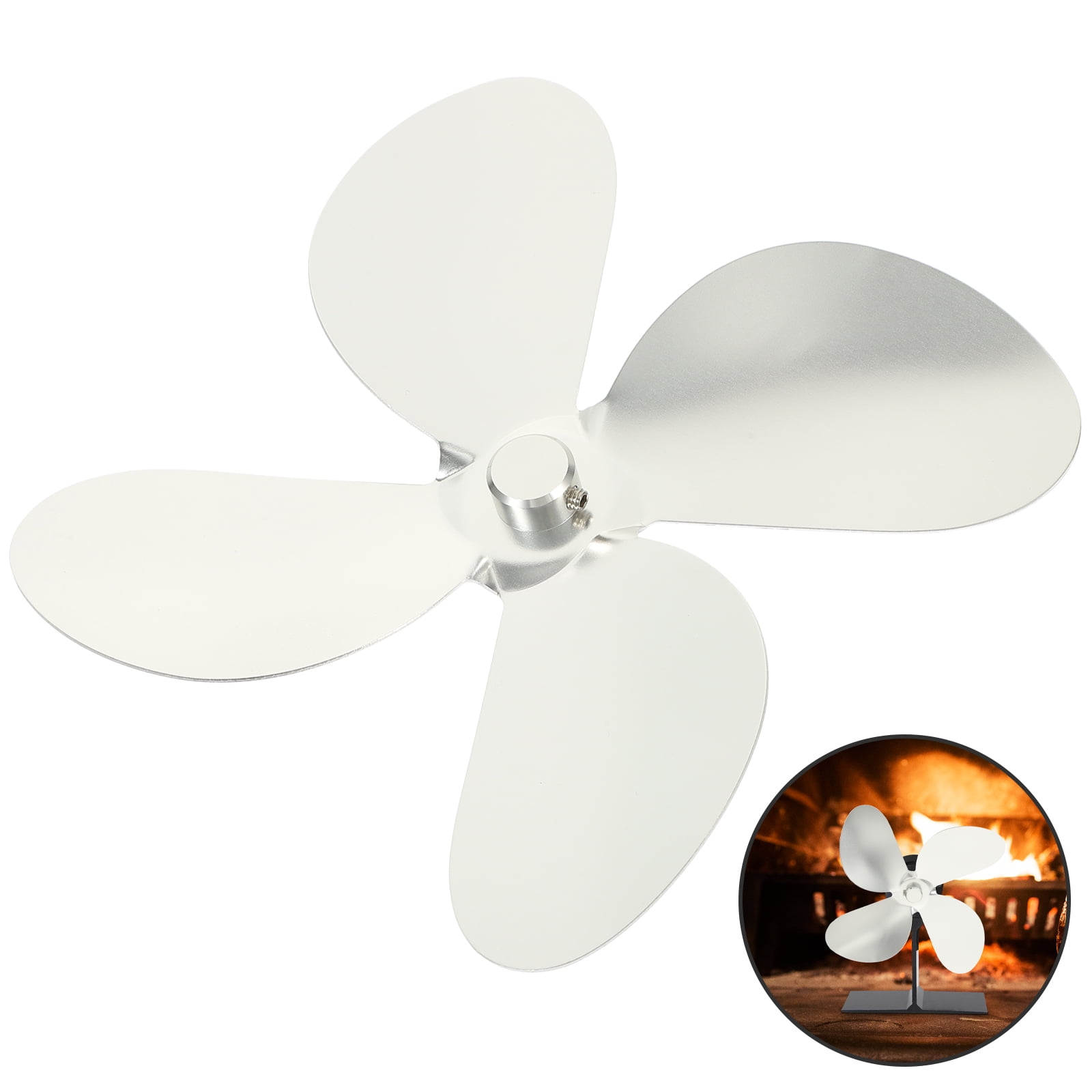Worgeous Wood Burning Fan Aluminum Alloy Blade Increases Furnace ...