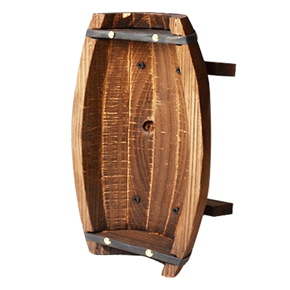 Worgeous Wood Half Barrel Planters Outdoor Wooden Flower Pot 14.5X9.2 ...