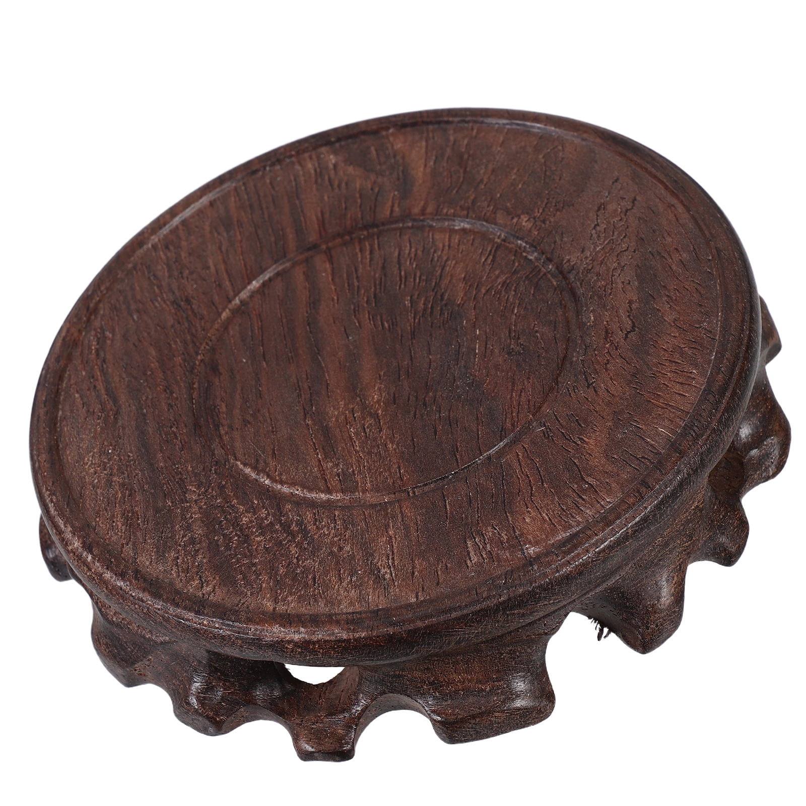 Worgeous Wood Plant Stand Round Wood Riser Display Stand Flower Pot ...