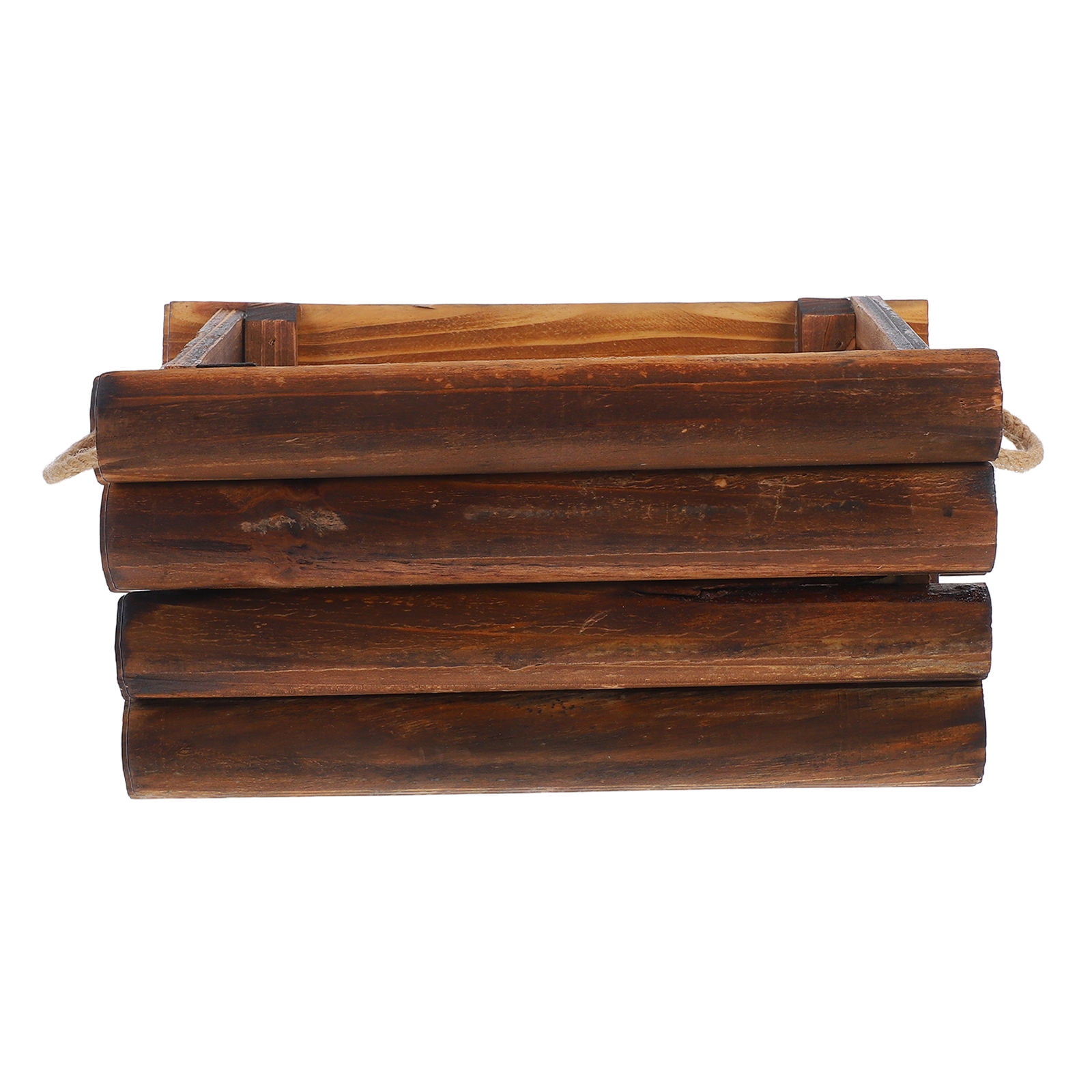 Worgeous Wood Planter Box Rectangular Rustic Wood Flower Pot Garden Container Box Wedding ...