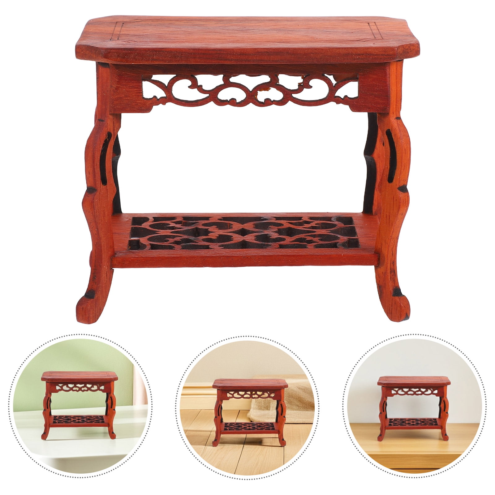 Worgeous Wooden Display Stand Base Plant Stand Bonsai Display Teapot ...