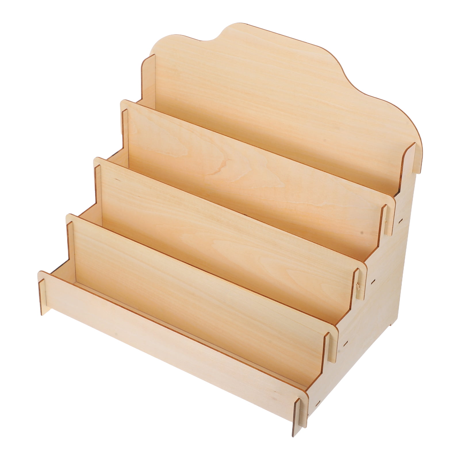 Worgeous Wooden Poster Storage Rack Card Greeting Rack Booth Display ...