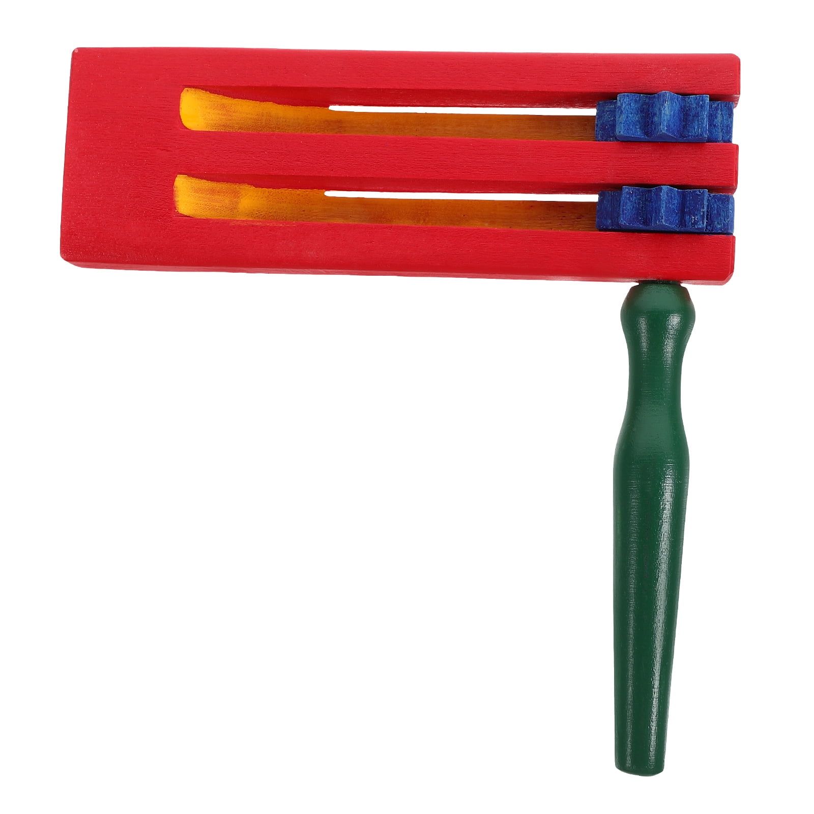 RENACLIPY Red Wooden Ratchet Noisemaker Musical Instrument for Kids ...