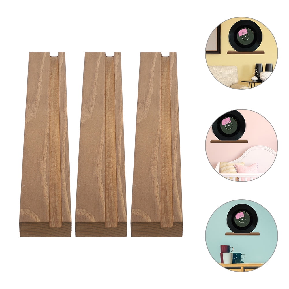 Worgeous Wooden Vinyl Record Display Rack Wall Mounted Bracket for ...