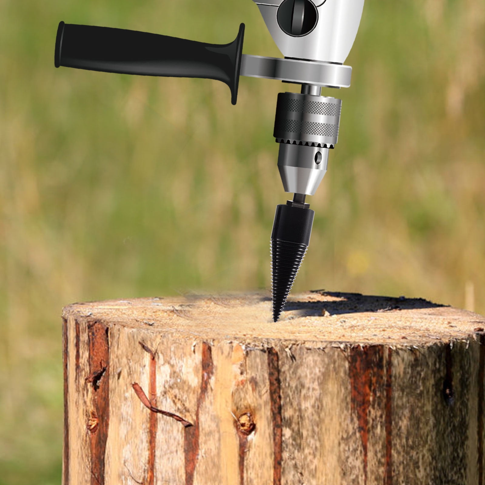 Phenofice High Carbon Steel Wood Splitting Drill Bit, Heat Treated for ...