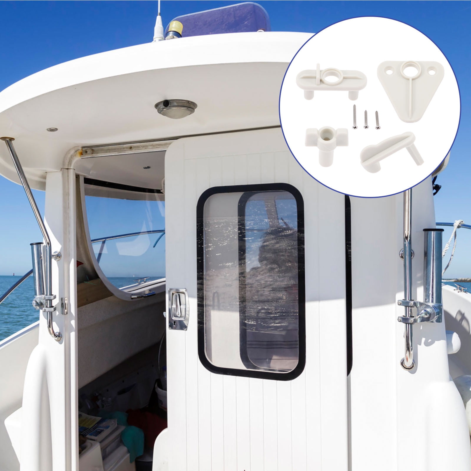 Worgeous Yacht Door Latch Pontoon Boat Accessories Hatch Locks White ...