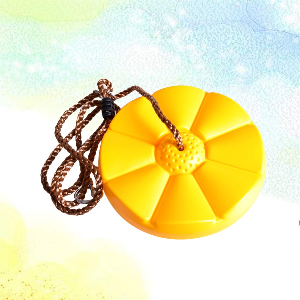 Worgeous Yellow Disc Swing for Kids Fun Outdoor Swing and Climber ...