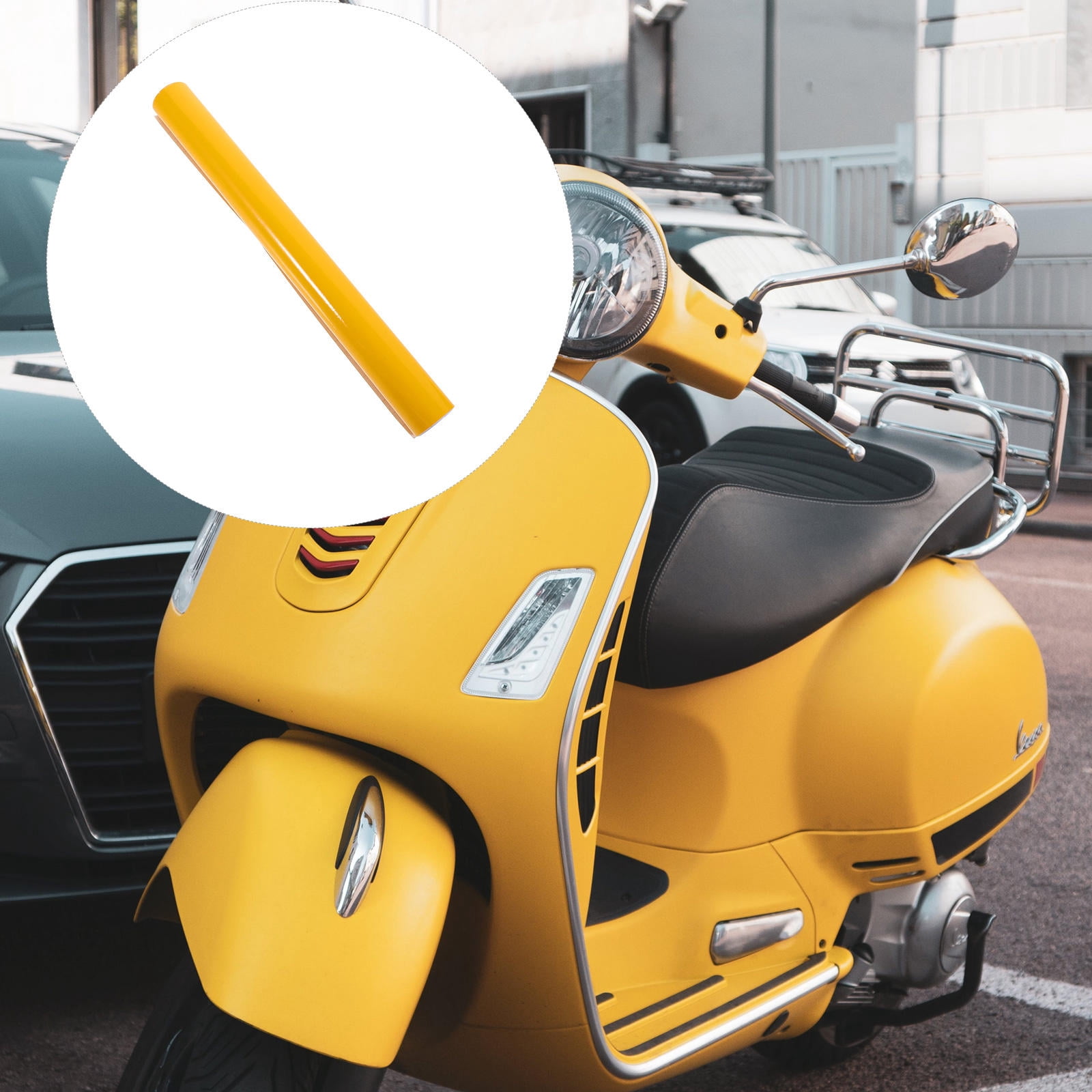 Phenofice Bright Yellow PVC Car Sticker Film with High Stretch for ...