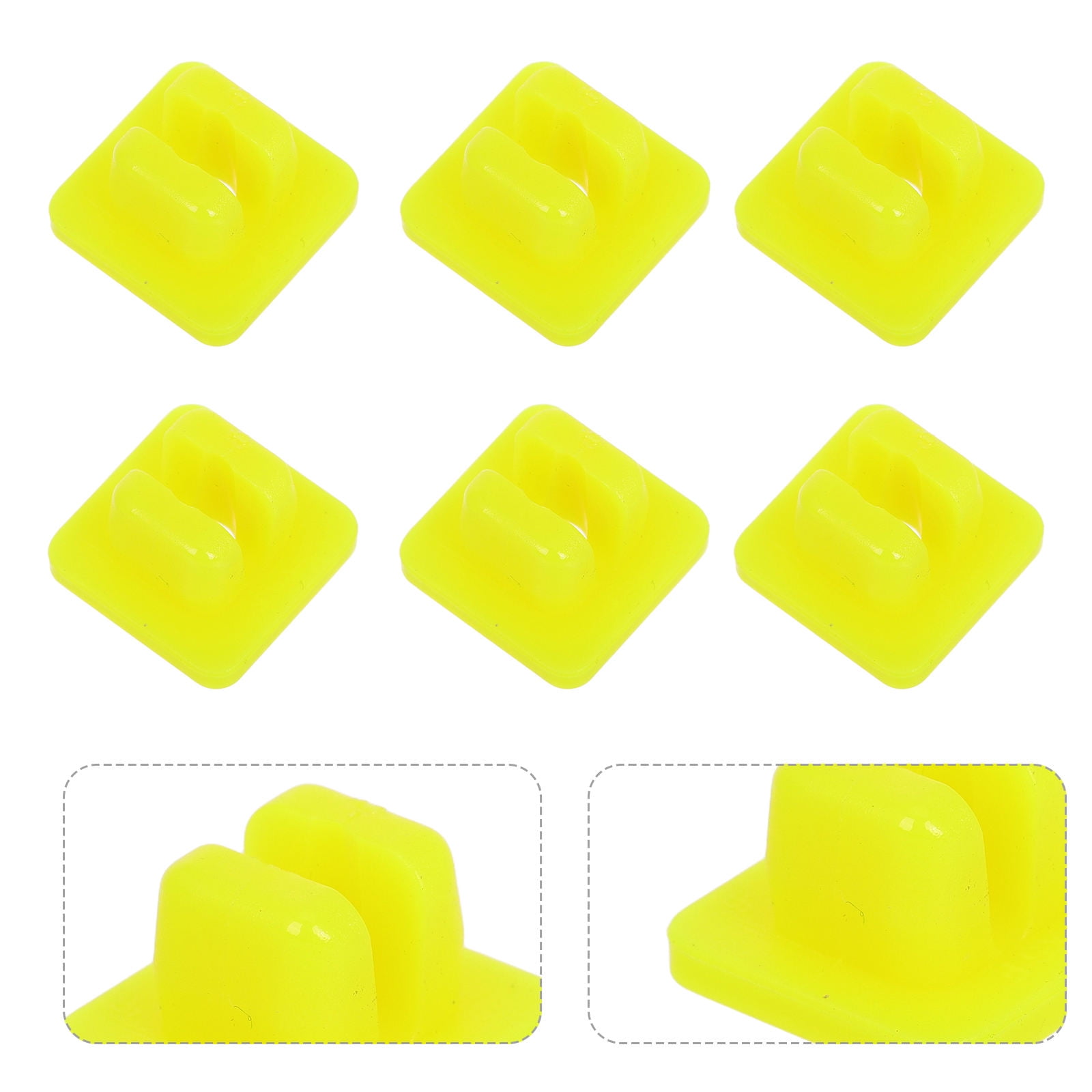 Worgeous Yellow Plastic Speaker Clips with Fast Screw Design for Car ...
