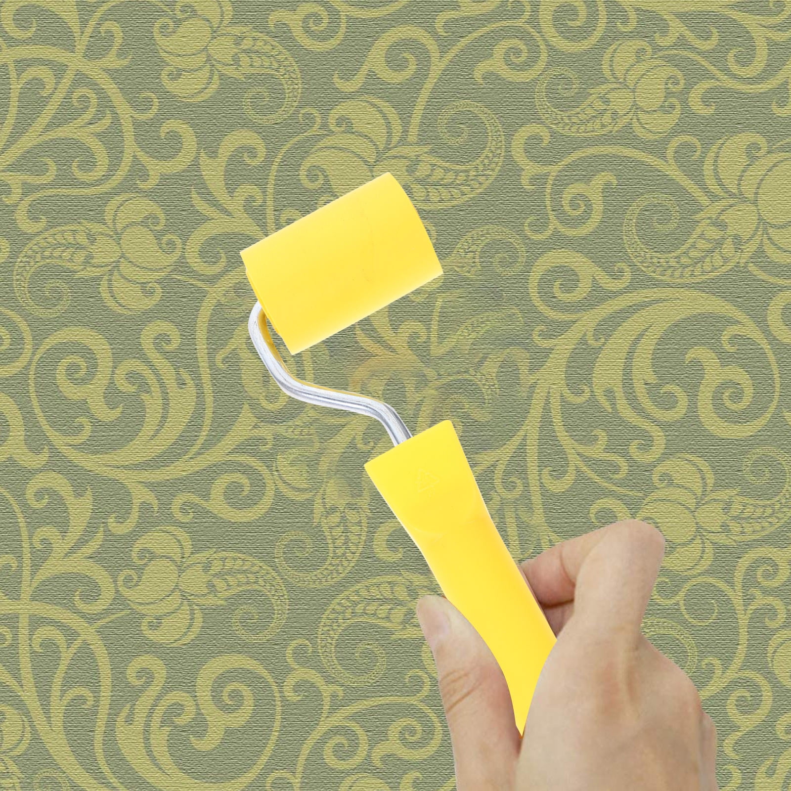 Worgeous Yellow Rubber Smoothing Roller for Wallpaper and Installation ...