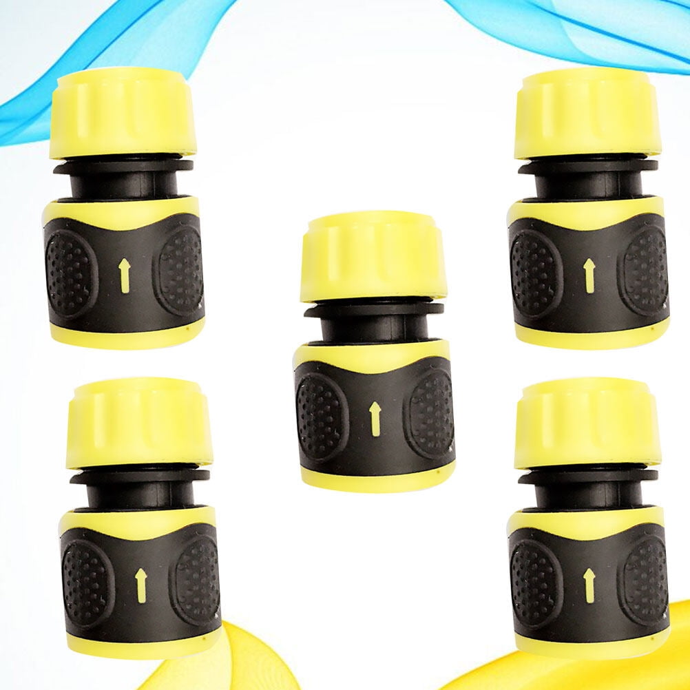 Worgeous Yellow Water Pipe Adaptor for Garden Hose Converter Set of 5 ...