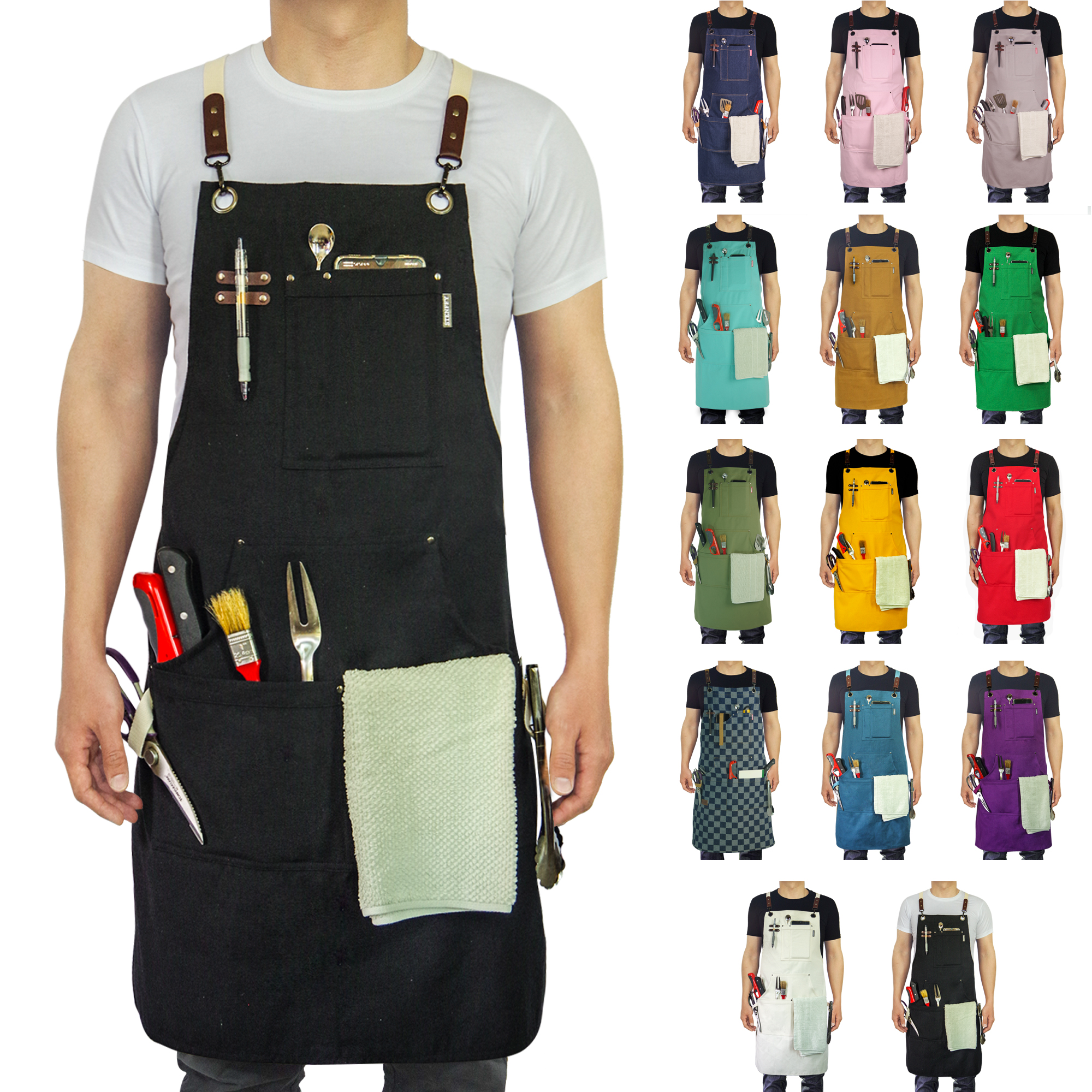Ultraclub-2-Pocket Adjustable Apron-8204 - Walmart.com