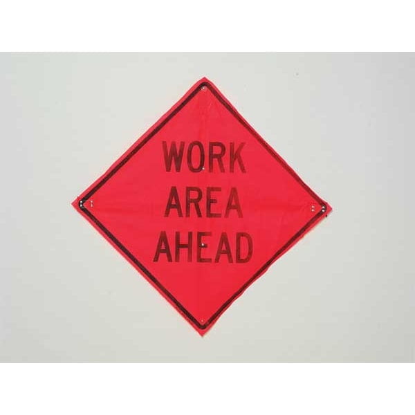 Work Area Ahead Traffic Sign,36" x 36" - Walmart.com