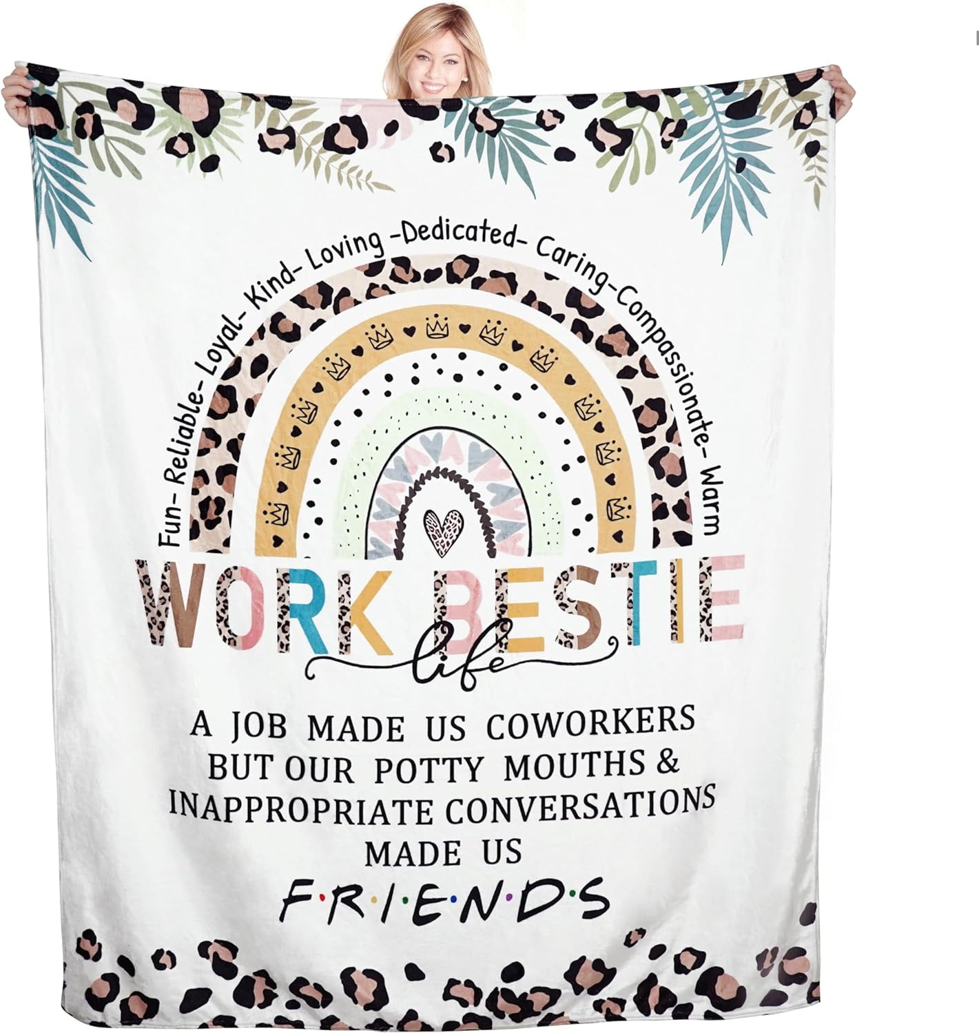 Work Bestie Gifts for Women, Best Friend Blanket, Friends Blanket for ...