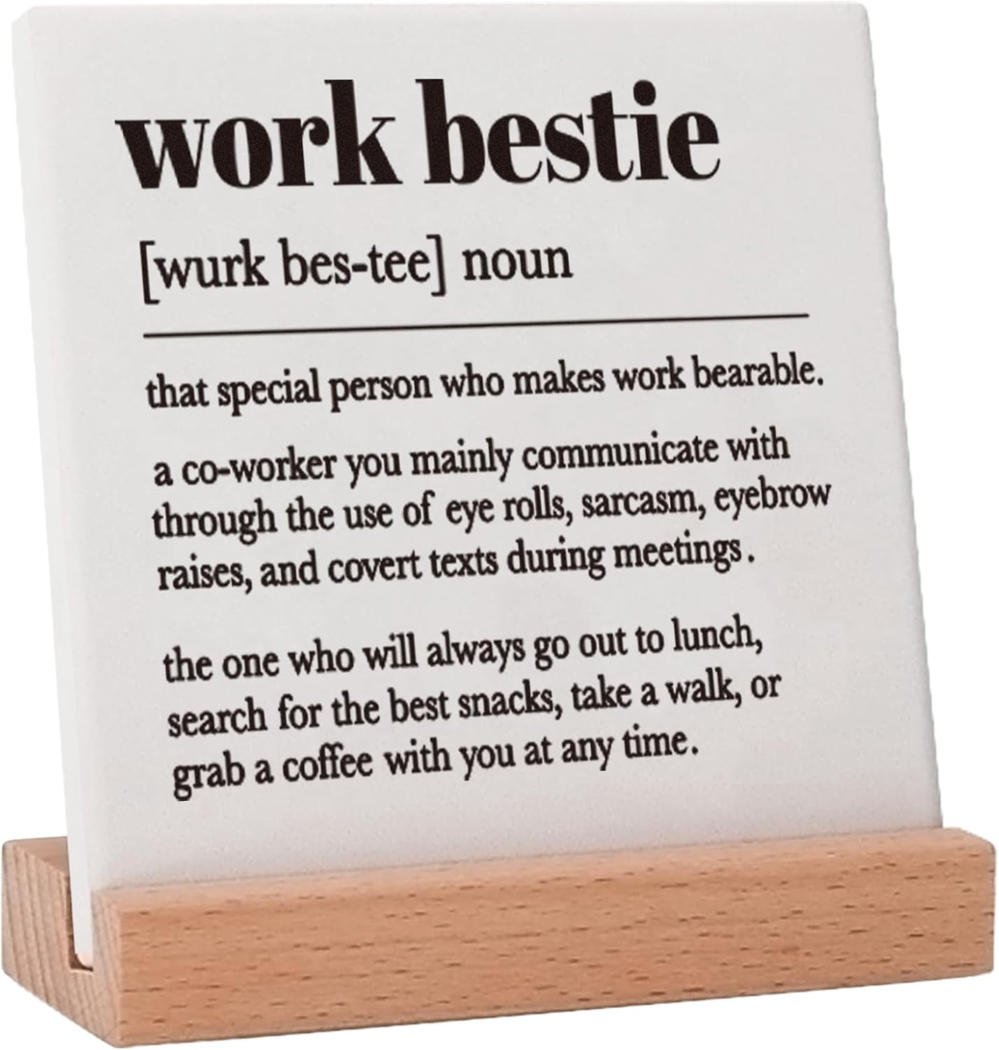 Work Bestie Gifts for Women Coworker Work Partner, Work Bestie ...