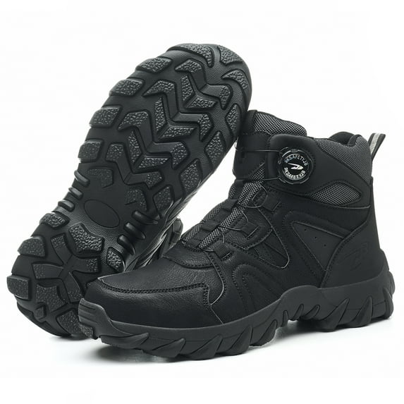 Work Boots for Men Comfortable Steel Toe Boots，Indestructible ...