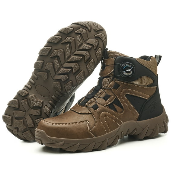 Work Boots for Men Comfortable Steel Toe Boots，Indestructible ...