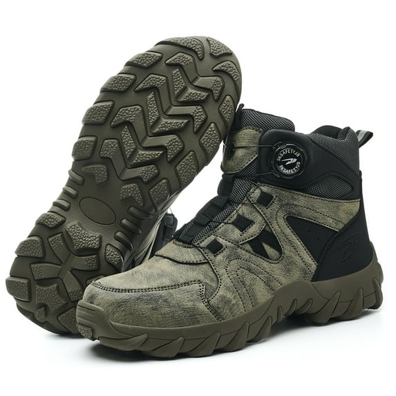 Work Boots for Men Comfortable Steel Toe Boots，Indestructible ...