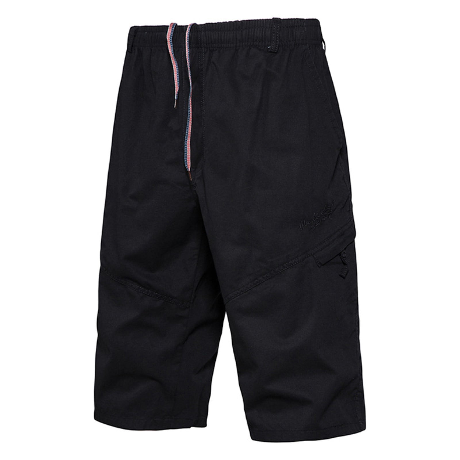 Work Cargo Pants for Men Male Summer Cargo Pants Button Solid Color ...