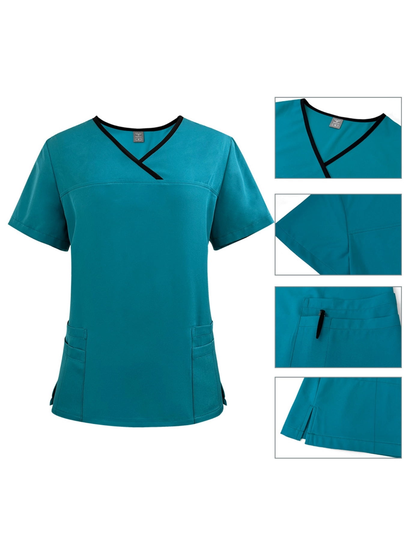 Work Clothes Split Suit Short Sleeve Work Uniform Female Dental Clinic ...