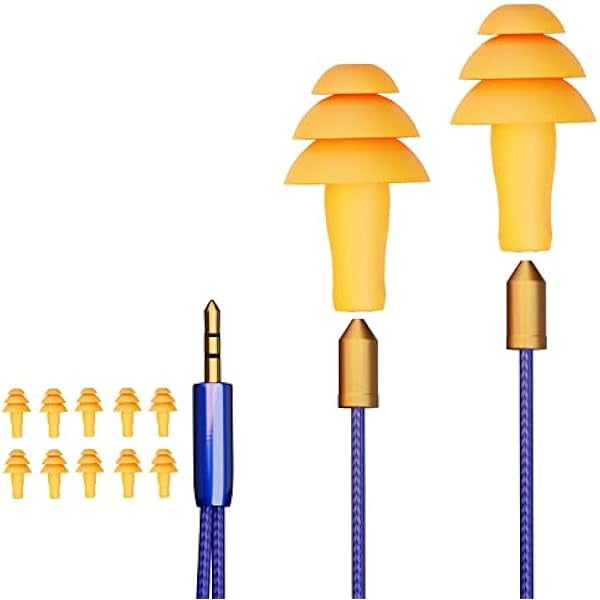 Work Earbuds Headphones, Cuzabe 10 Replacement Earbuds Wired in Ear ...