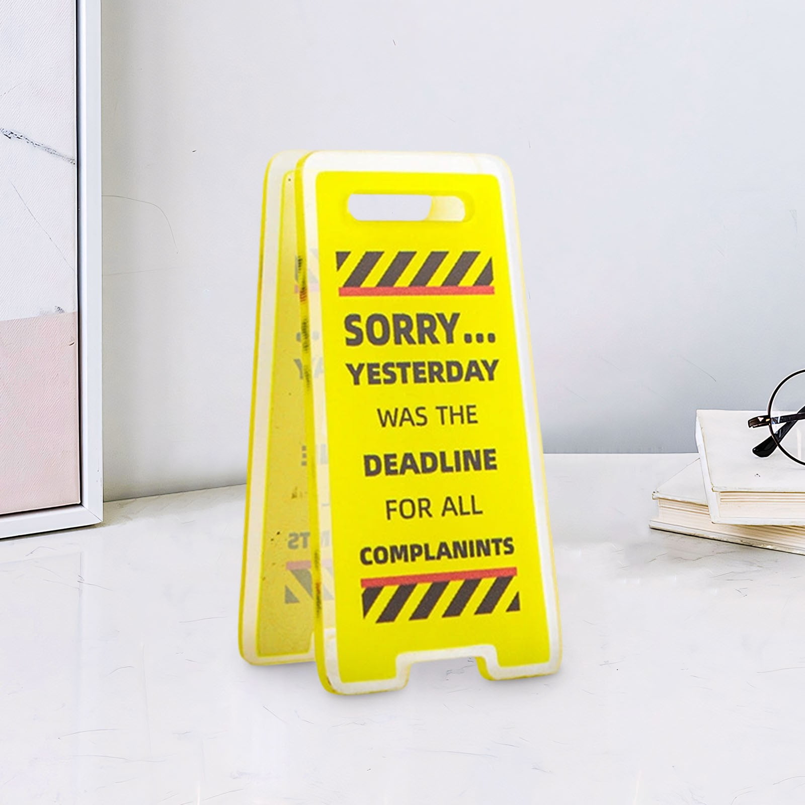 Work Forecast Desk Sign – Sarcastic Work Gifts for Coworkers, Teammate ...