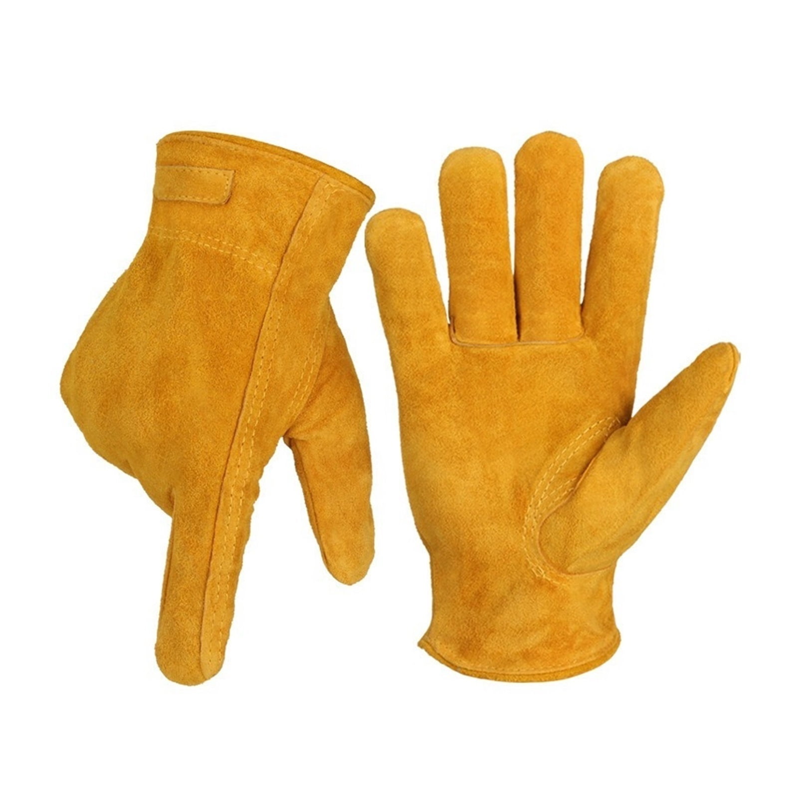 Work Gloves Leather Men Working Welding Safety Protective Gloves ...