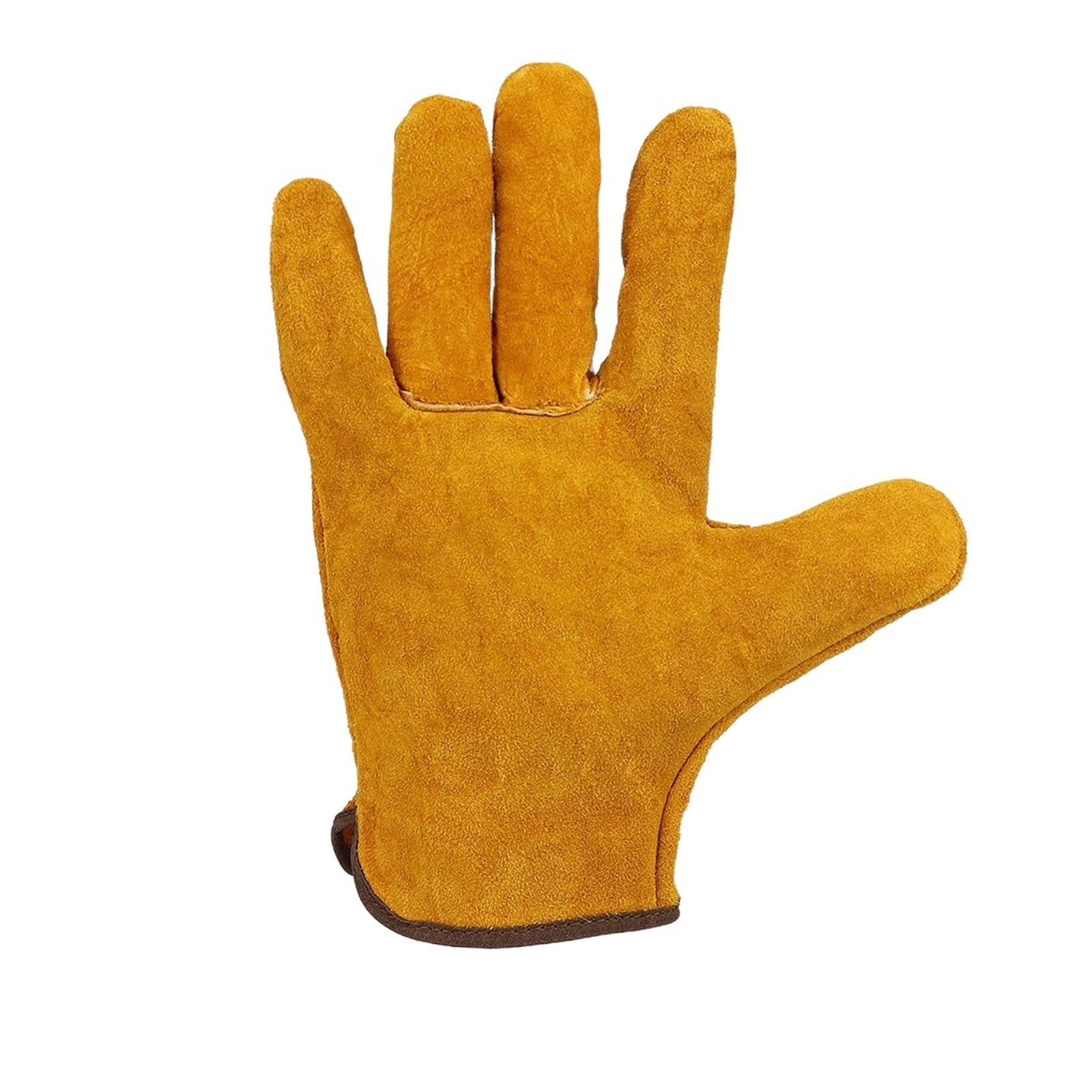 Work Gloves Leather Men Working Welding Safety Protective Wear ...