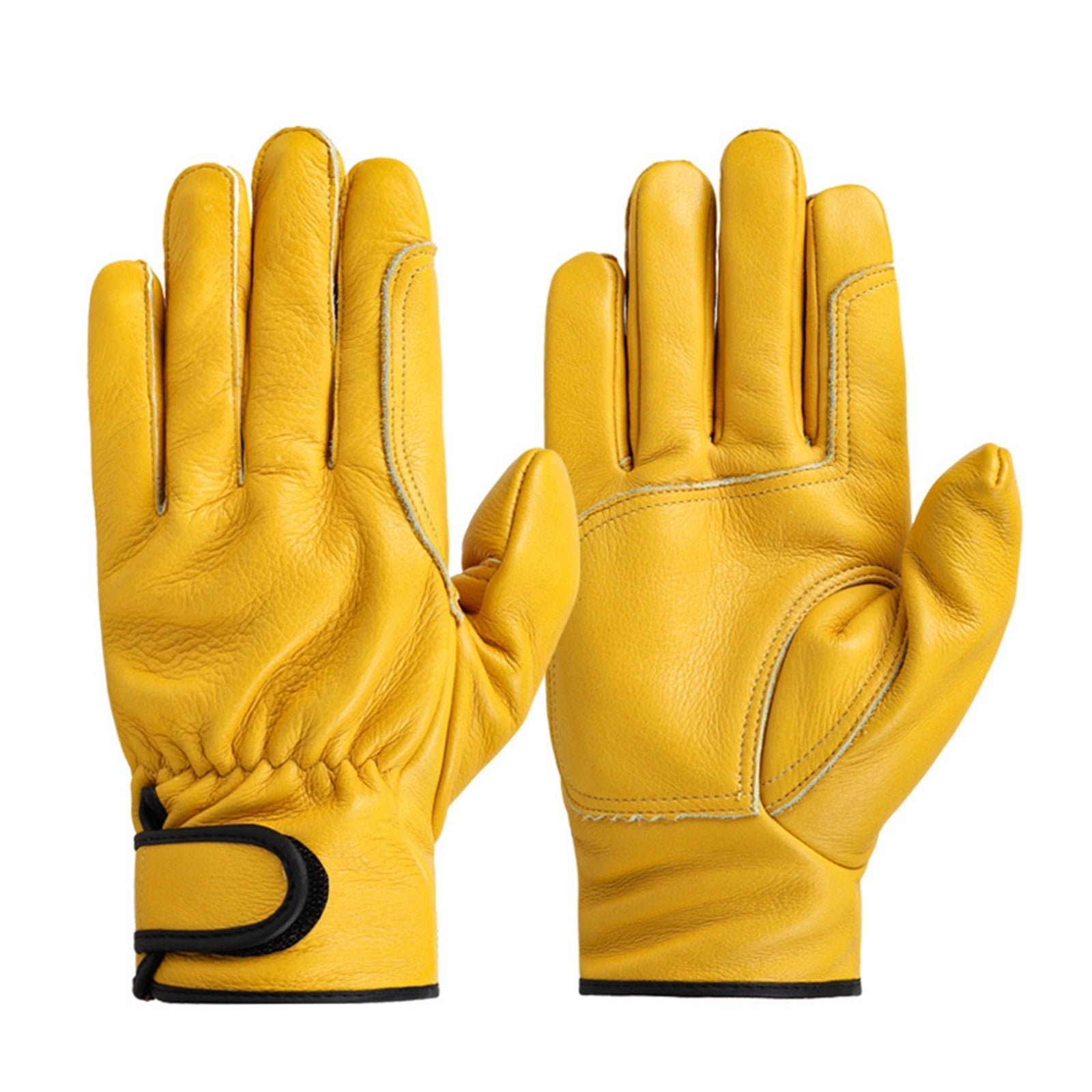 Work Gloves Leather Workers Work Welding Safety Fireproof Welding ...