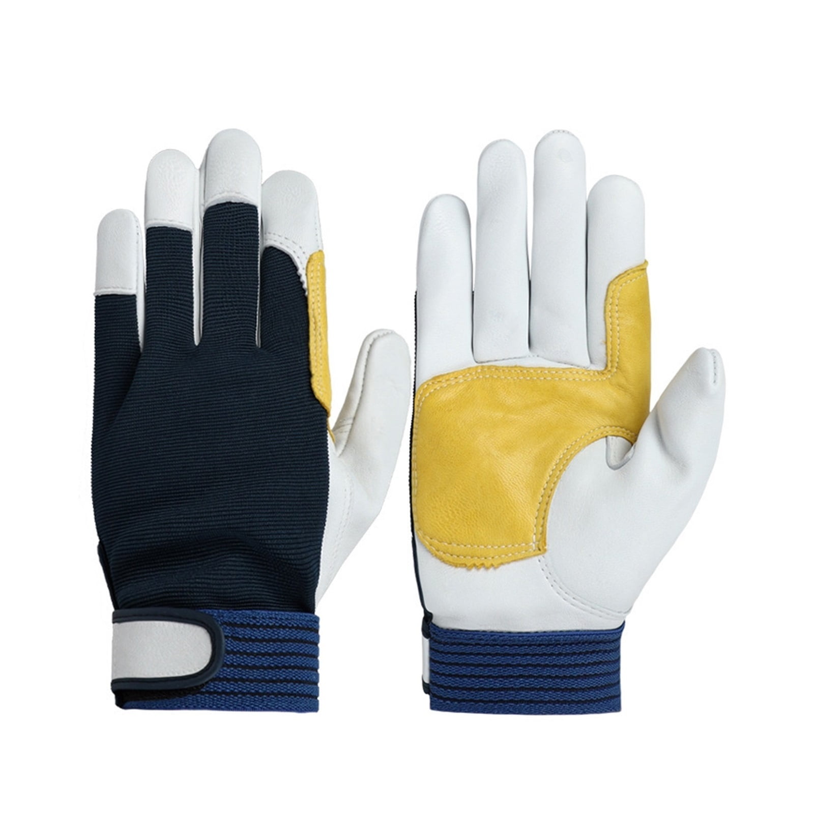 Work Gloves Sheepskin Driver Safety Protection Wear Safety Workers ...