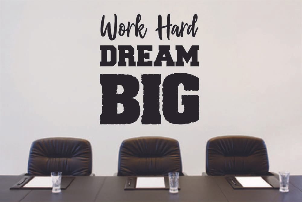 Work Hard Dream Big Quote Positive Life Motivation Inspiration Quotes ...