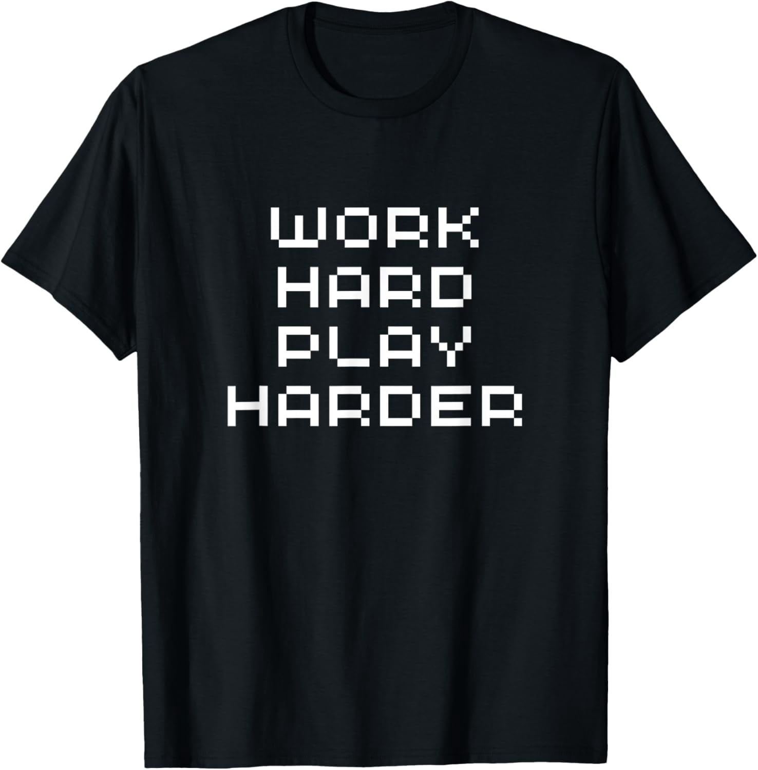Work Hard Play Harder retro gaming T-Shirt - Walmart.com
