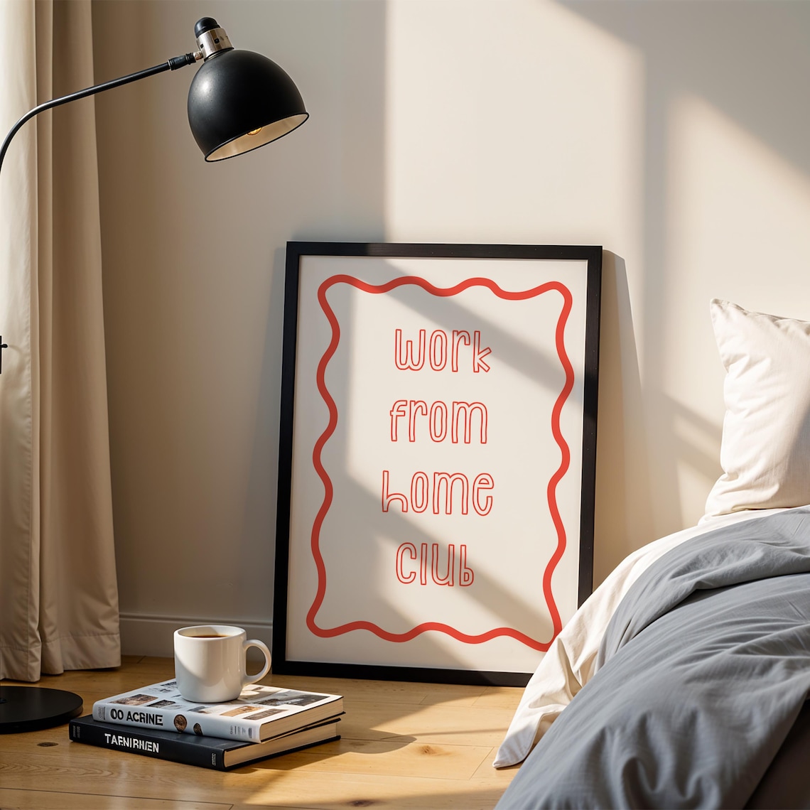 Work From Home Club Poster Office Wall Art Corporate Poster Office ...