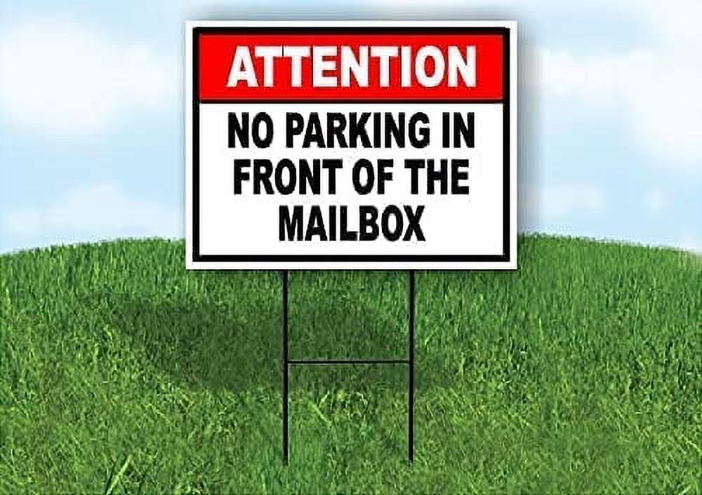 Work House Signs Double Sided Sign Attention NO Parking in Front of The ...