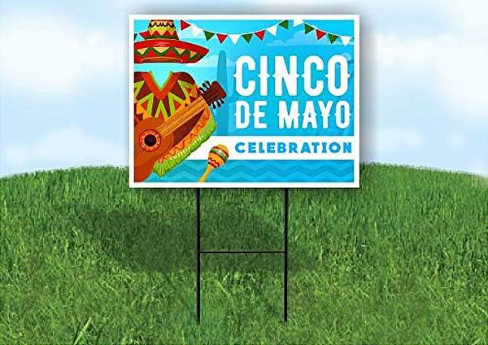 Work House Signs Double Sided Sign Cinco DE Mayo Celebration Yard Sign ...