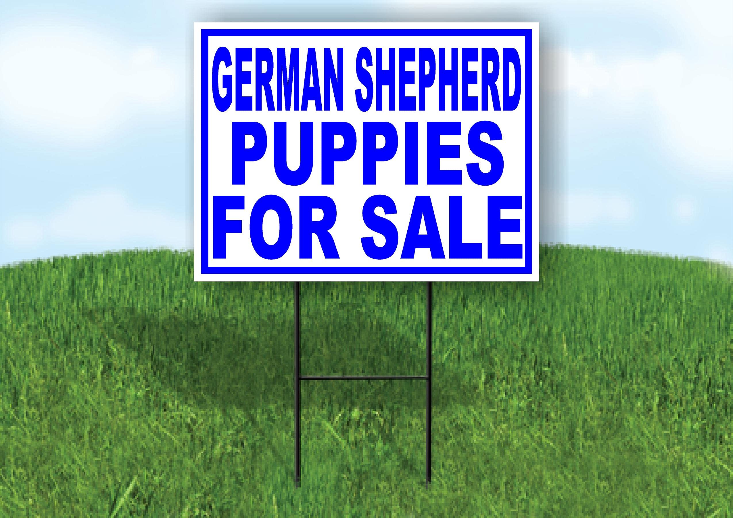 Work House Signs Double Sided Sign German Shepherd Puppies for Sale ...