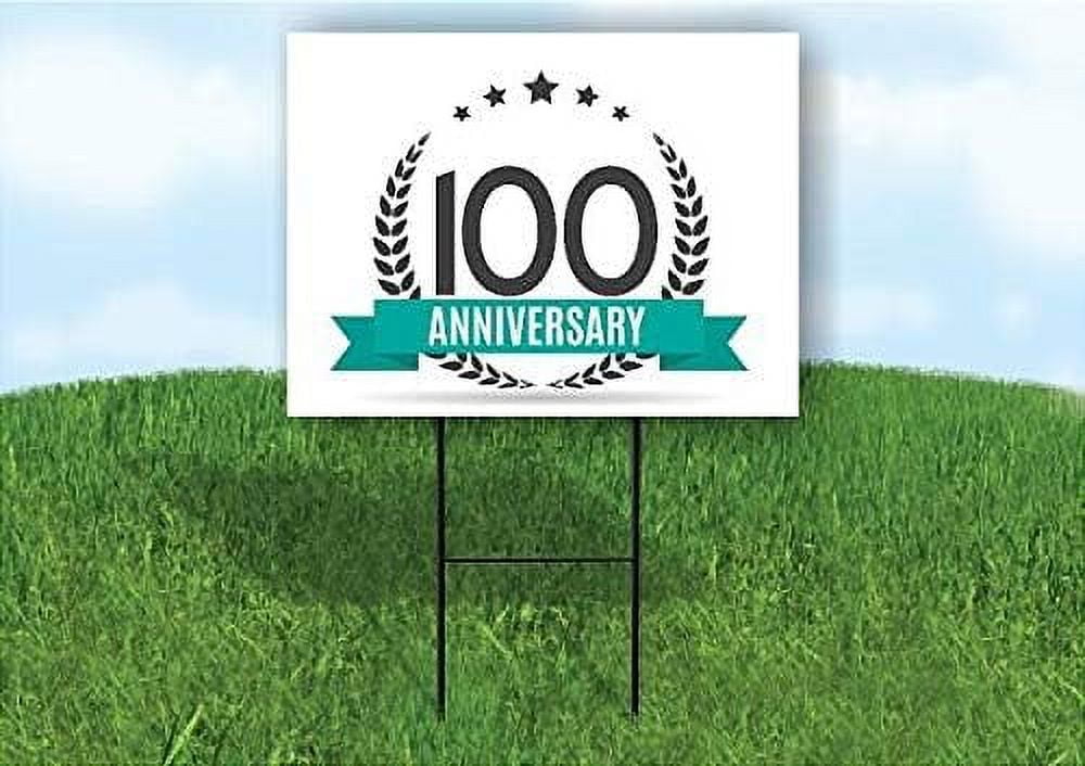 Work House Signs Single Sided Sign 100 Year Anniversary Yard Sign Road ...