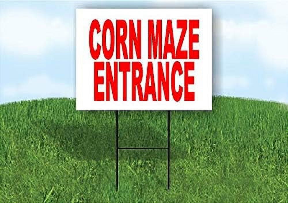Work House Signs Single Sided Sign Corn Maze Entrance Yard Sign Road ...