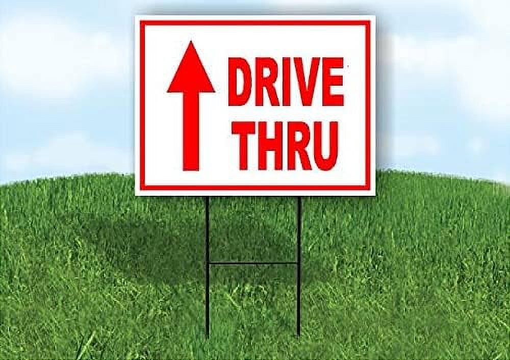 Work House Signs Single Sided Sign Drive Thru for Sale Straight Arrow ...