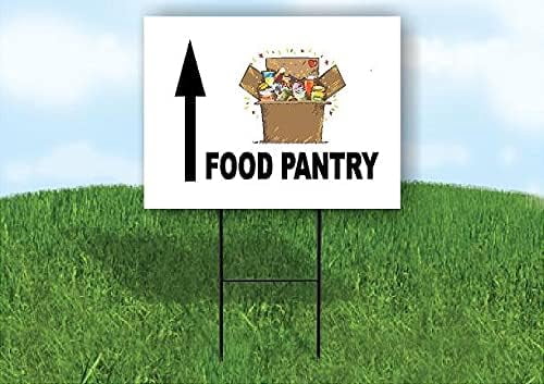 Work House Signs Single Sided Sign Food Pantry Straight Arrow Yard Sign ...