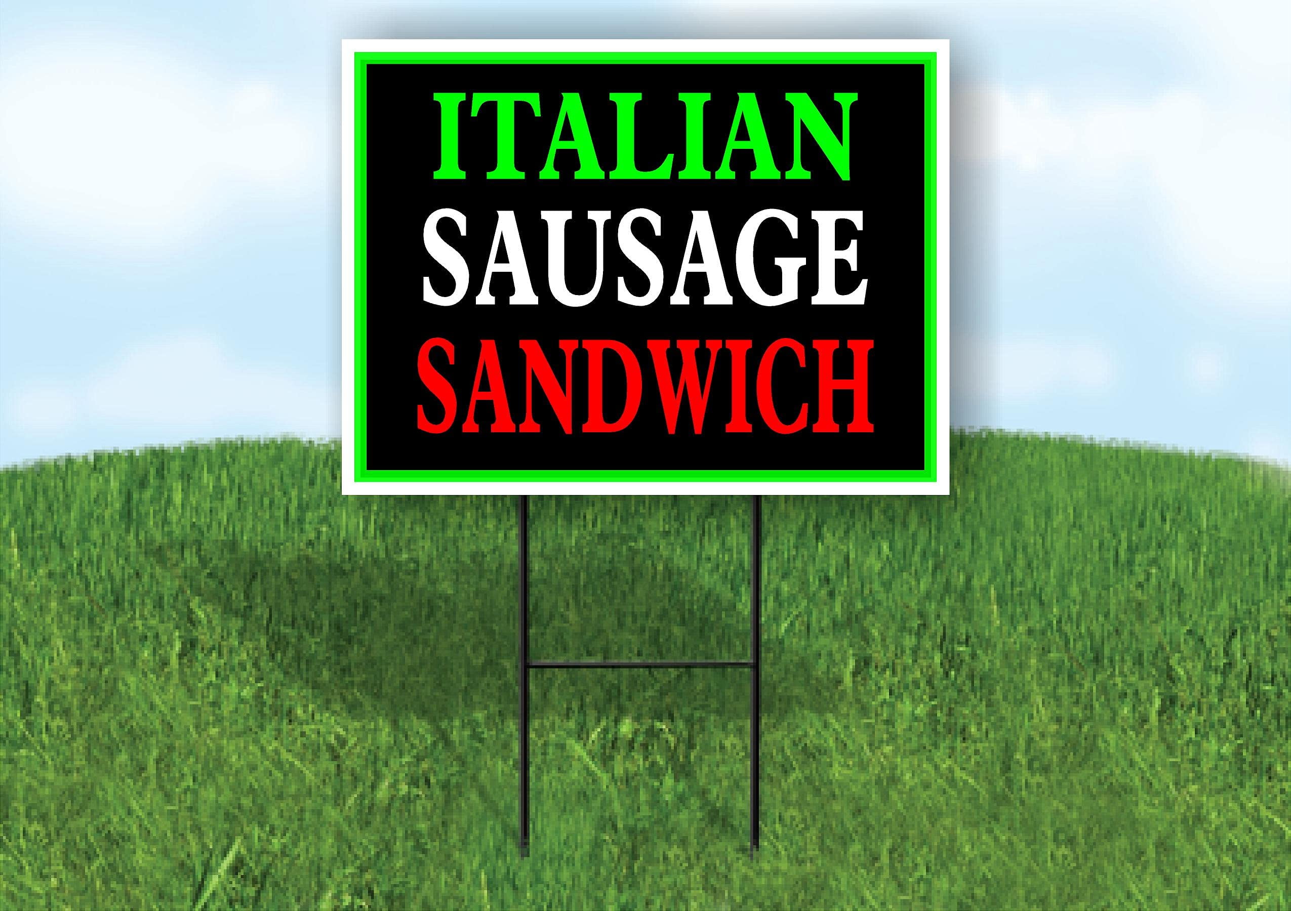 Work House Signs Single Sided Sign Italian Sausage Sandwich NEON Yard ...